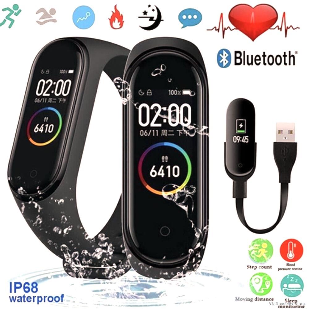 VU Specialty Storeนาฬิกาอัจฉริยะ M4 Smart Watch Wristband นาฬิกาวัด ...