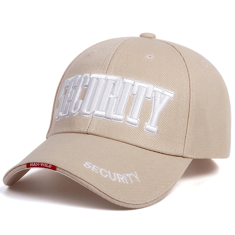 หมวกกอล์ฟFashion hip hop baseball cap SECURITY embroidery wild caps men women outdoor sunhat ...