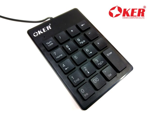 Keyboard OKER SK-975 คีย์บอร์ด แป้นตัวเลข Numberic Mini Keypad ...