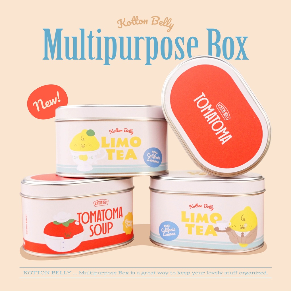 Multipurpose Box Tomatoma Soup LiMO Tea กล่องเก็บของอเนกประสงค์ กล่อง ...