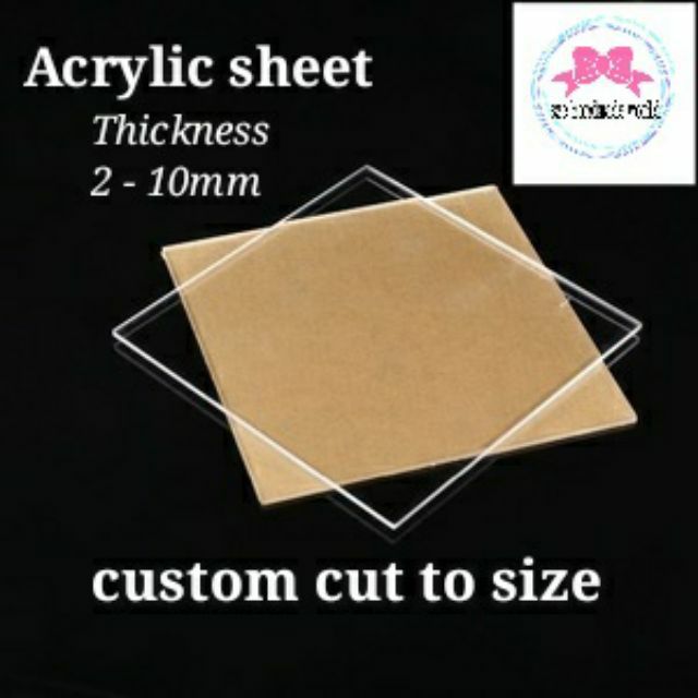 Acrylic sheet Custom Cut To Size Acrylic Board Plexiglass Transparent ...
