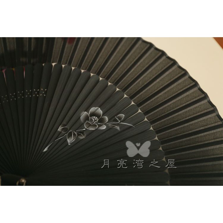 [时光的小店]Moon fan export Japanese style 6-inch female fan summer carr ...