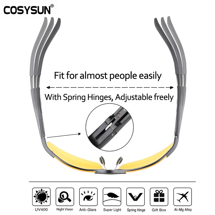 แว่นกันแดด Night Vision Driving Glasses Men night driver Goggle men ...