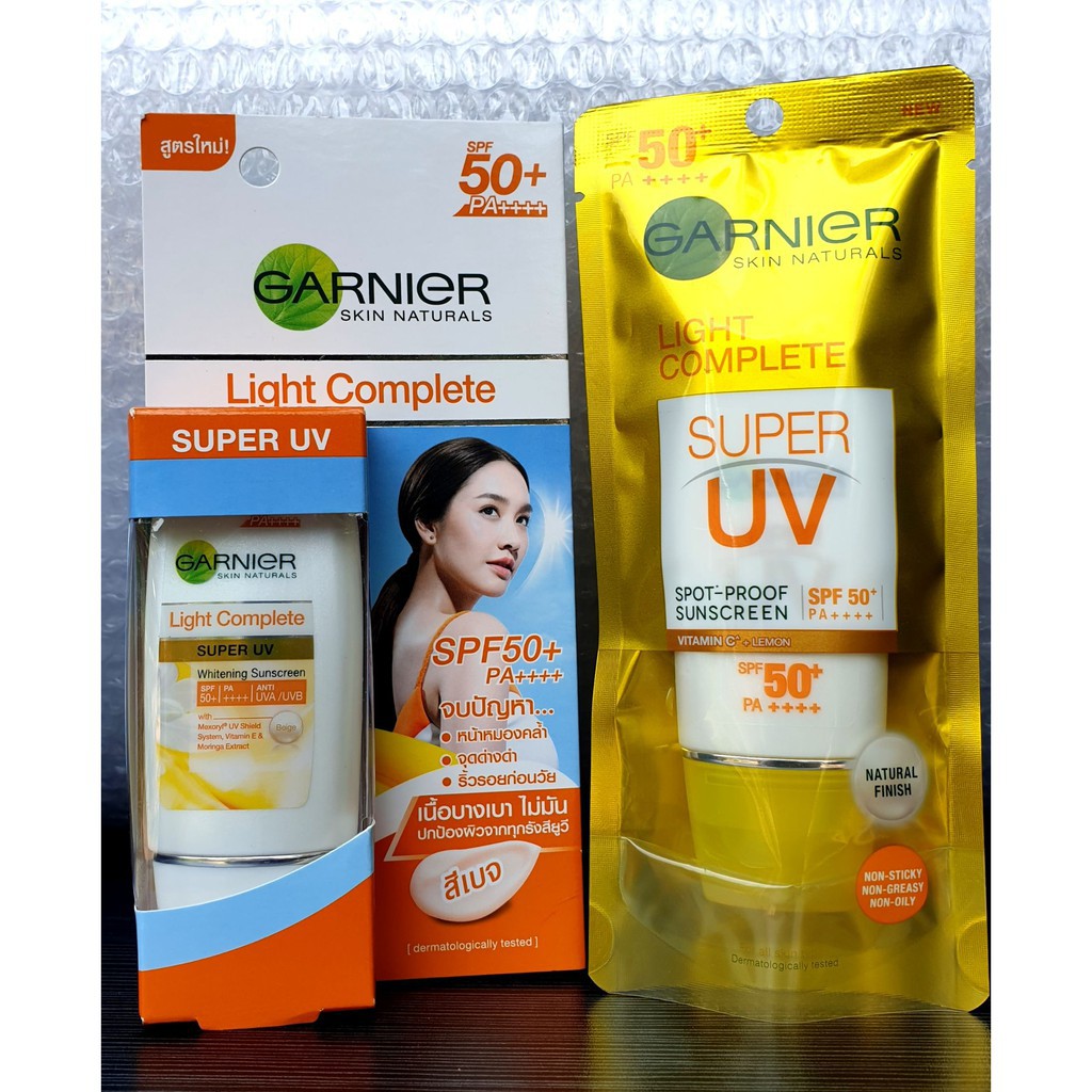 Garnier Super UV Spot Proof SPF 50+ PA+++ 30 มล. - ครีมกันแดด บํารุงผิวหน้า (เนื้อบางเบา ...
