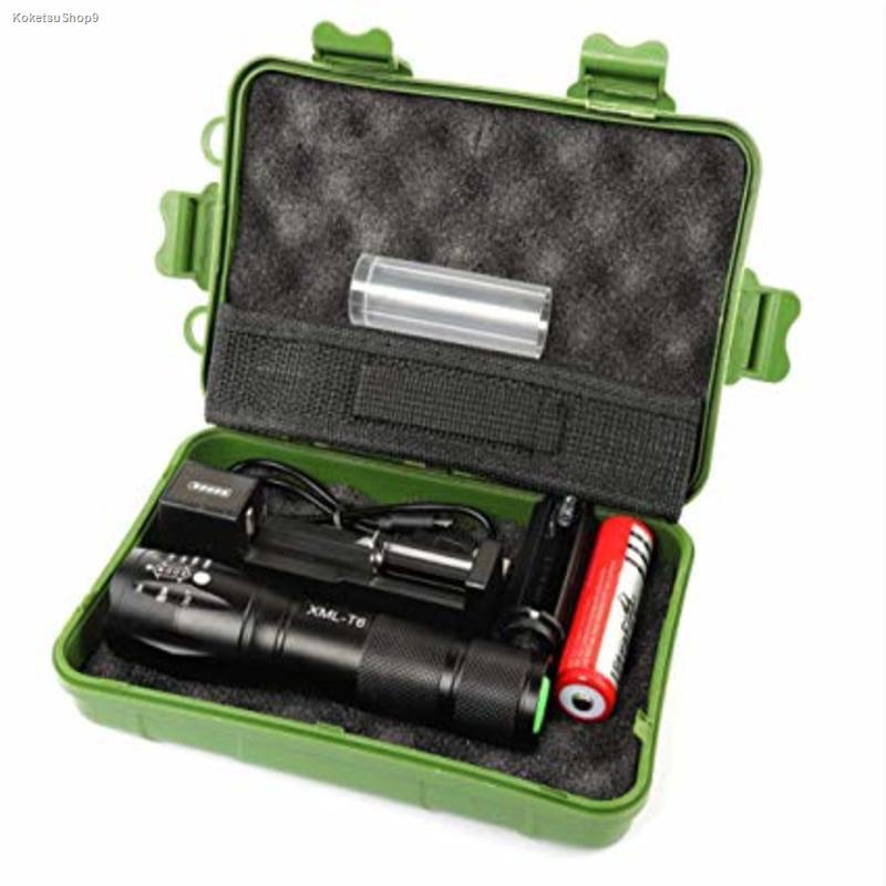 เทอร์โบไลท์ T6(Box Set) ไฟฉาย แรงสูง ซูมได้ แถมอุปกรณ์ครบชุด ...