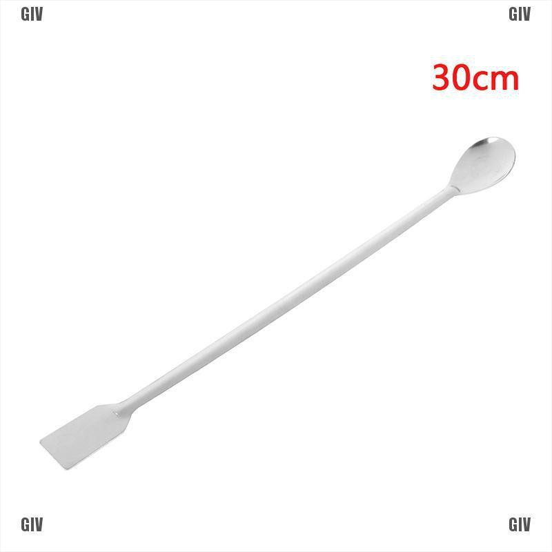 {GIV}☼SPH unfailing jolie Stainless Steel Lab Micro Spatula Spoon Scoop ...