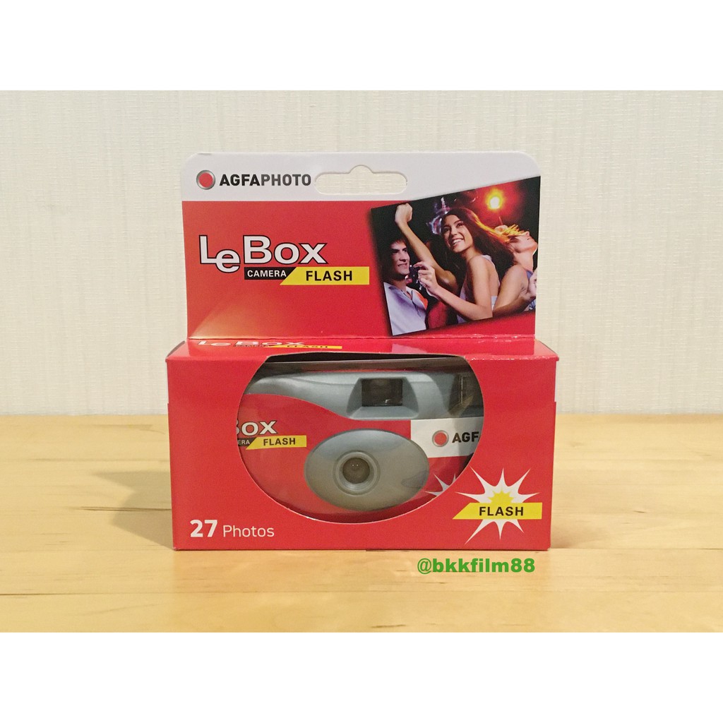 กล้องฟิล์ม AGFA LeBox Flash Camera 400 135-27 กล้องฟิล์มใช้แล้วทิ้ง ...