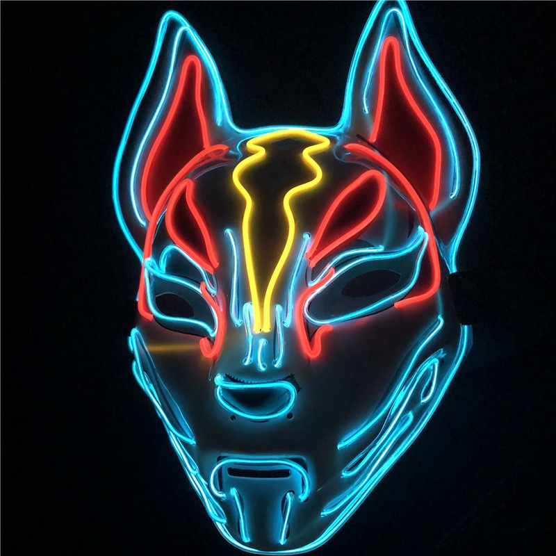 Horror Snowball Killer eva rabbit led mask halloween scary bunny anime ...