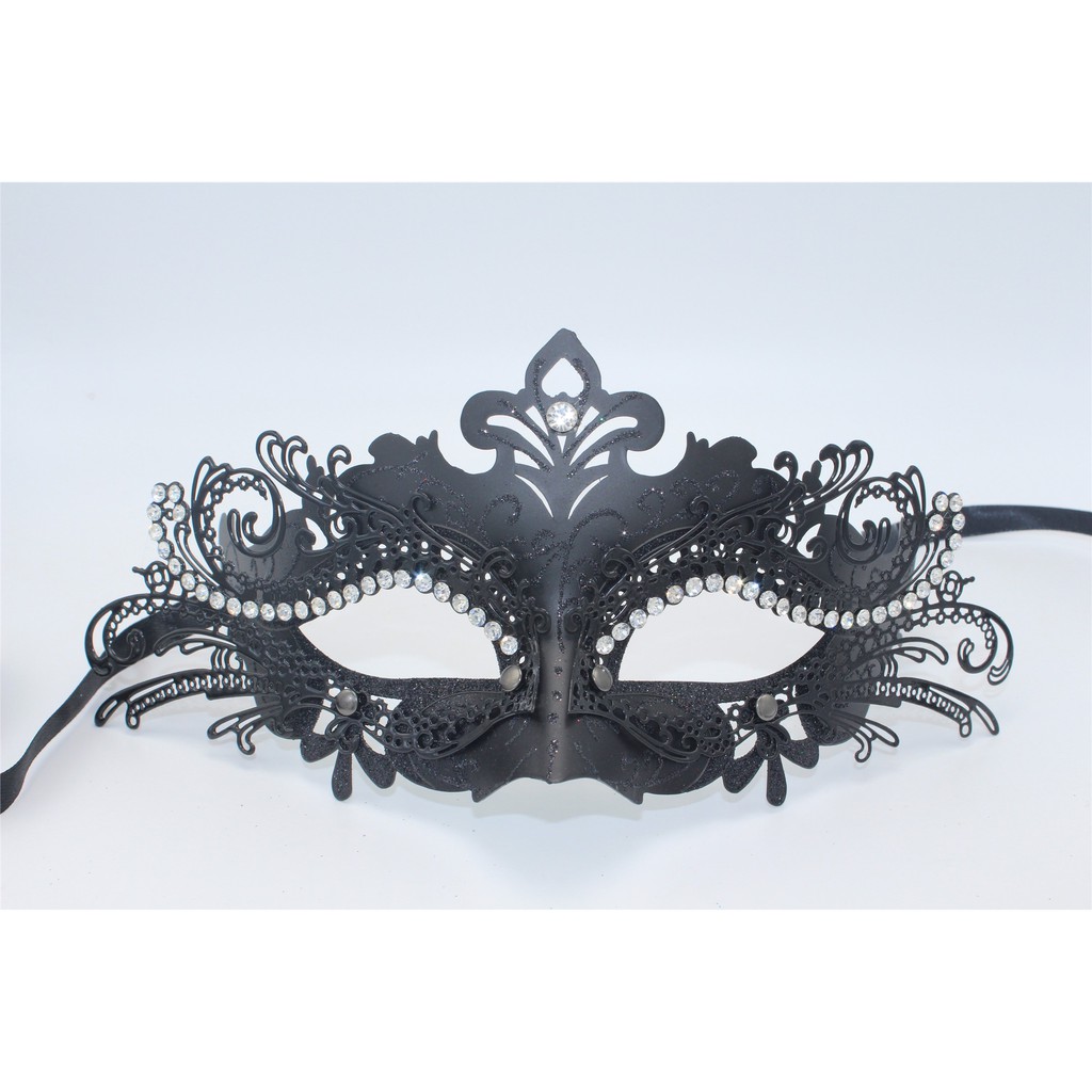 ♠1Pc Venetian Masquerade Eye Mask On Stick Mardi Halloween for Party ...