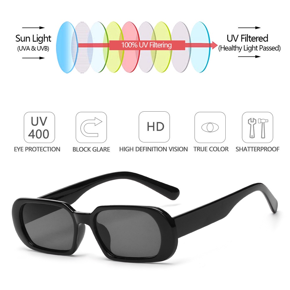 Rose Fashion Retro Oval Sunglasses Small Frame Shades Sunglasses For