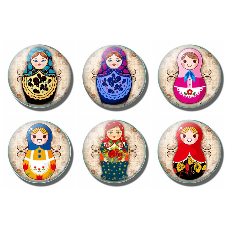 ตู้เย็นMatryoshka Dolls Refrigerator Magnet Fridge Magnetic Sticker ...