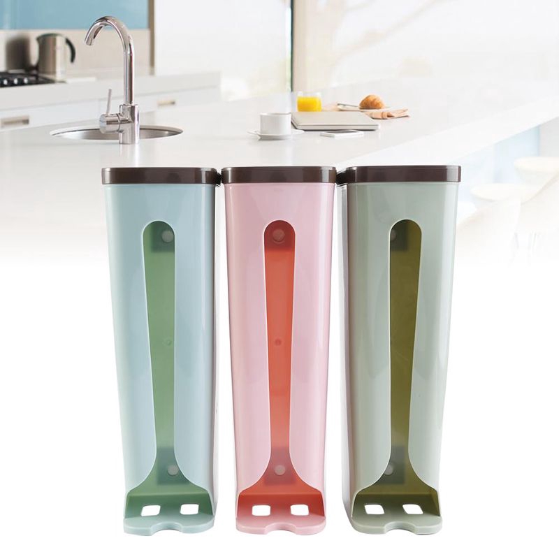 Home Reusable Plastic Bags Storage Box Bag Garbage Container Wall ...