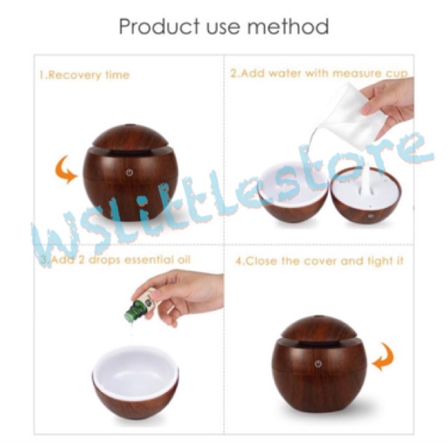 Ori Taffware DIFFUSER เครื่องทําความชื้นไฟ LED ขนาดมินิสําหรับตกแต่ง ...