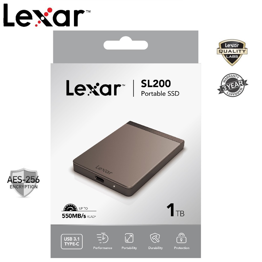 Lexar 1TB SL200 Professional Portable SSD - legendshopeemall - ThaiPick