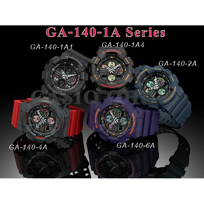 CASIO G-SHOCK รุ่น GA-140 Seriesของแท้ 100% ประกัน1ปีศูนย์ไทย ...