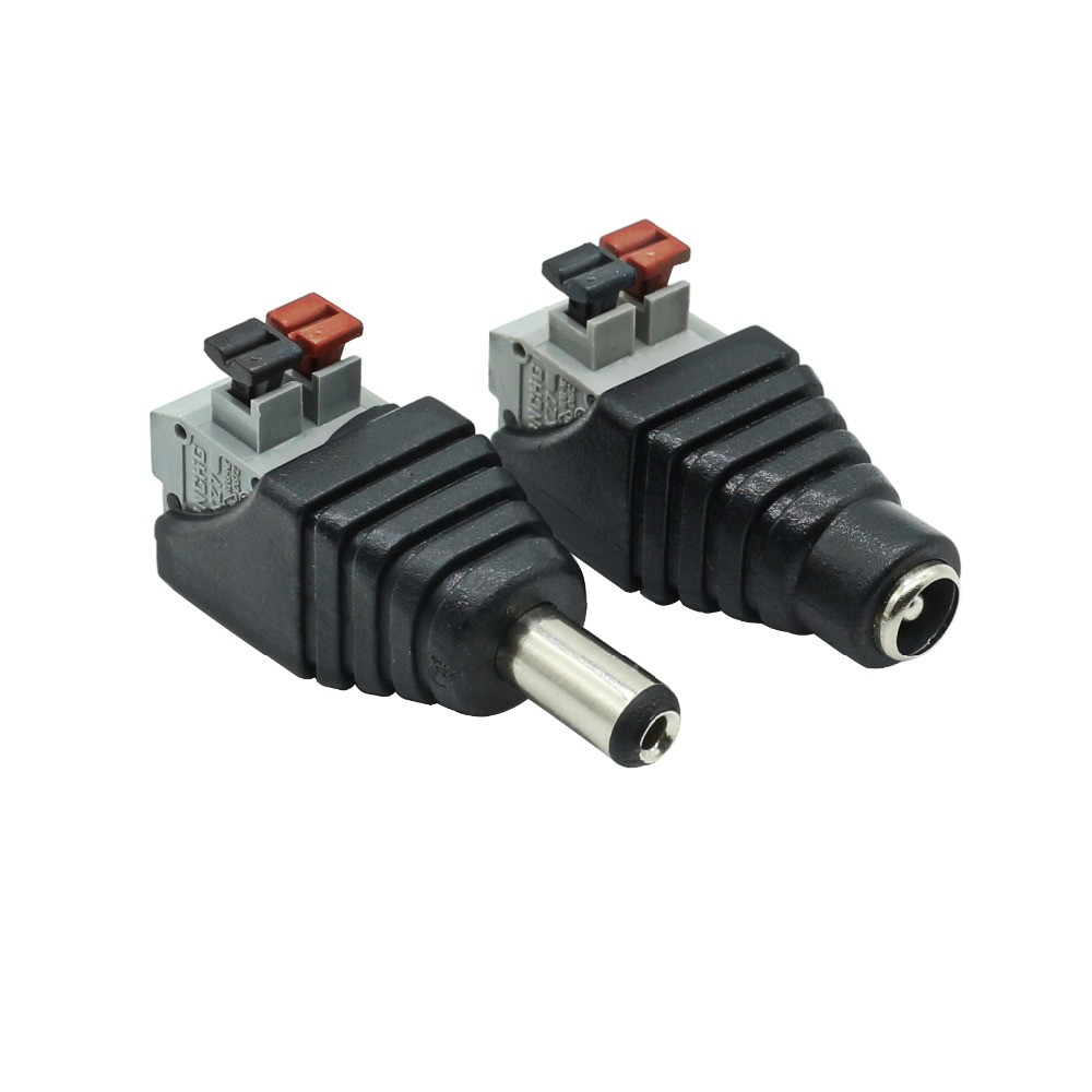 DC Male + DC Female Power Jack Adapter Plug Connector | Shopee Thailand