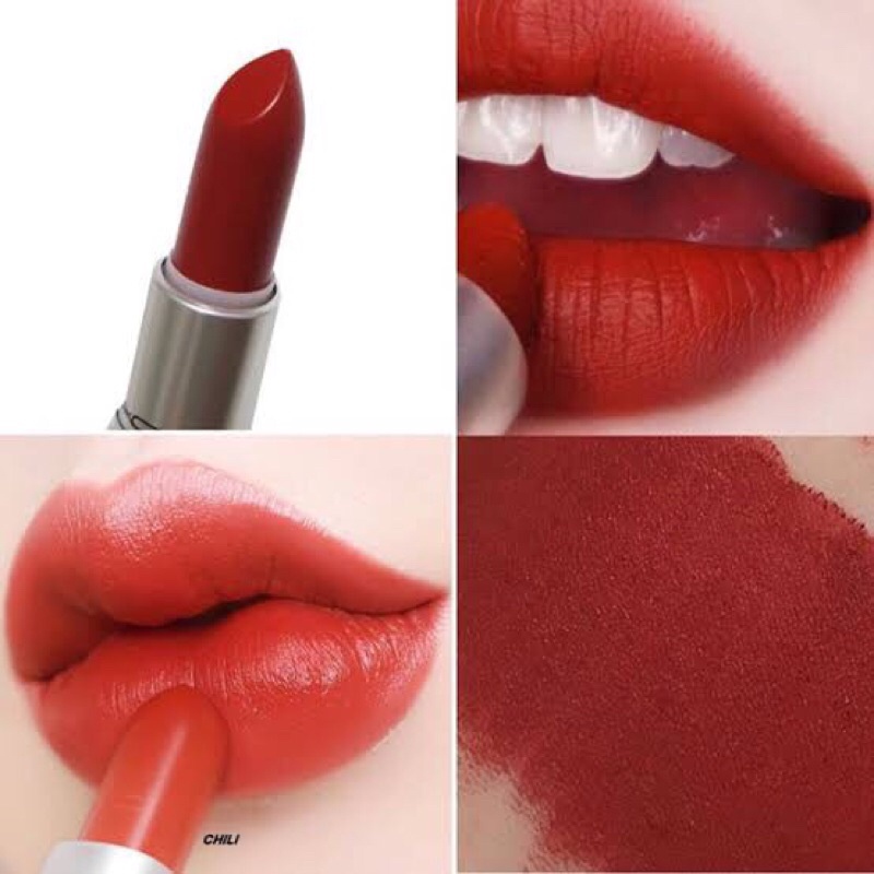 ลิปสติกสีที่ขายดีที่สุด Mac Matte Lipstick สี Chili 602 ของแท้ 100 ...