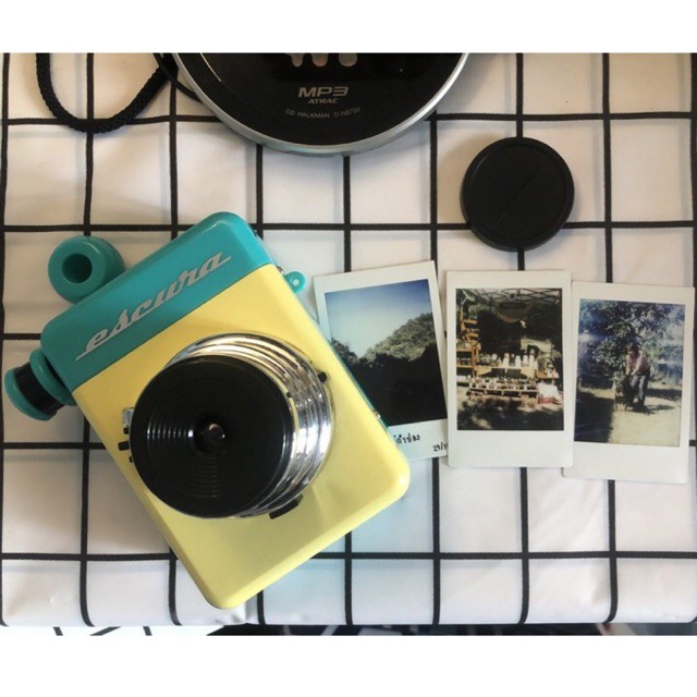 กล้อง Escura instant camera (instax mini) (เหลือชมพู1 สีฟ้า1 ...