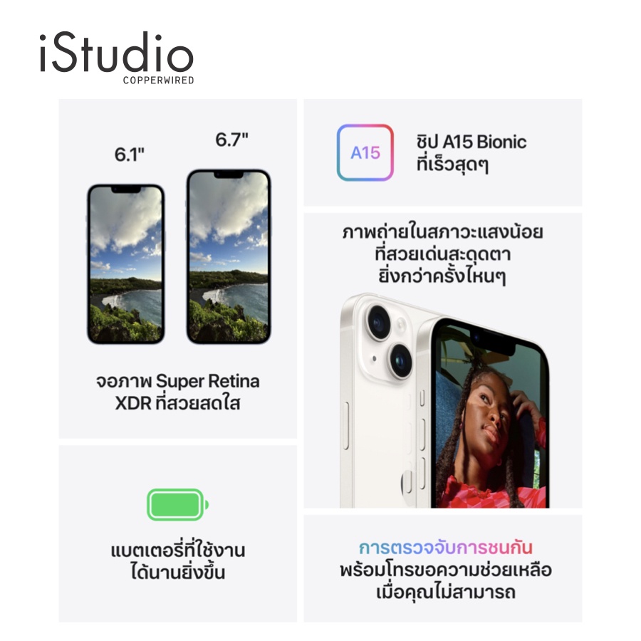 Apple iPhone 14 iStudio by copperwired. - istudio_official_store - ThaiPick