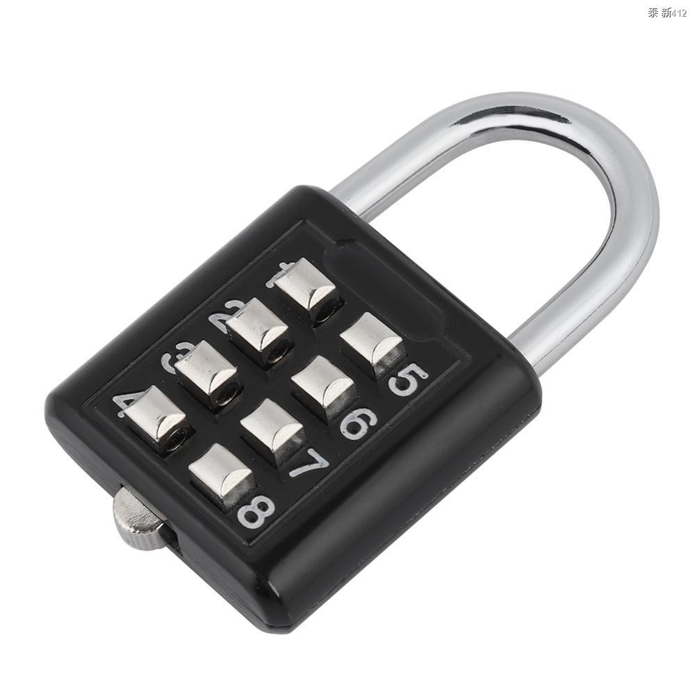 8 Dial Digit Password Combination Padlock Zinc Alloy Suitcase Luggage ...