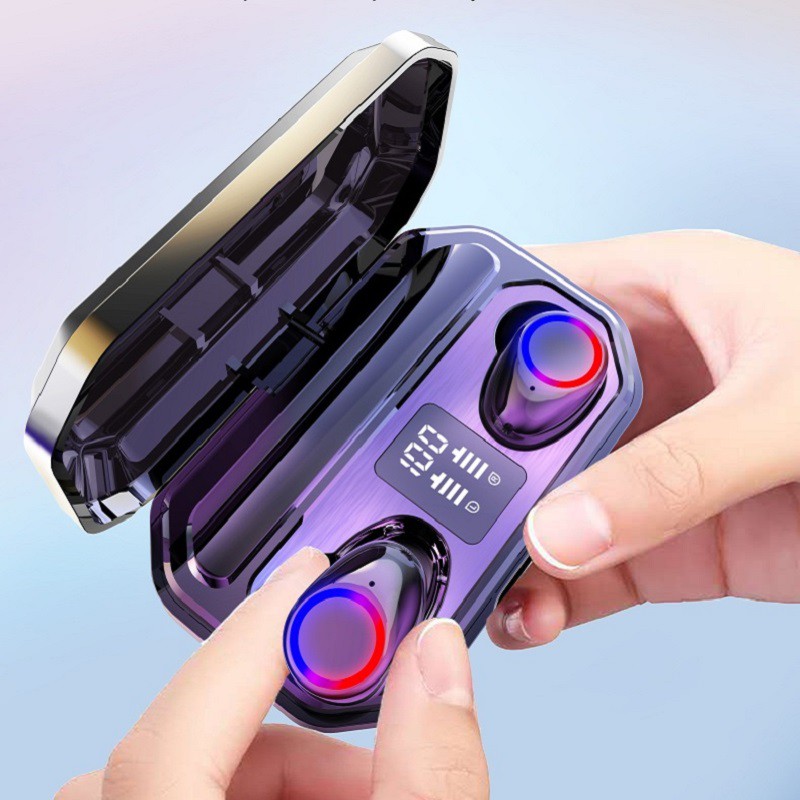 ♈ TWS Bluetooth Wireless Earphones 3200mAh Charging Box Headphone 9D Stereo Sports Waterproof ...