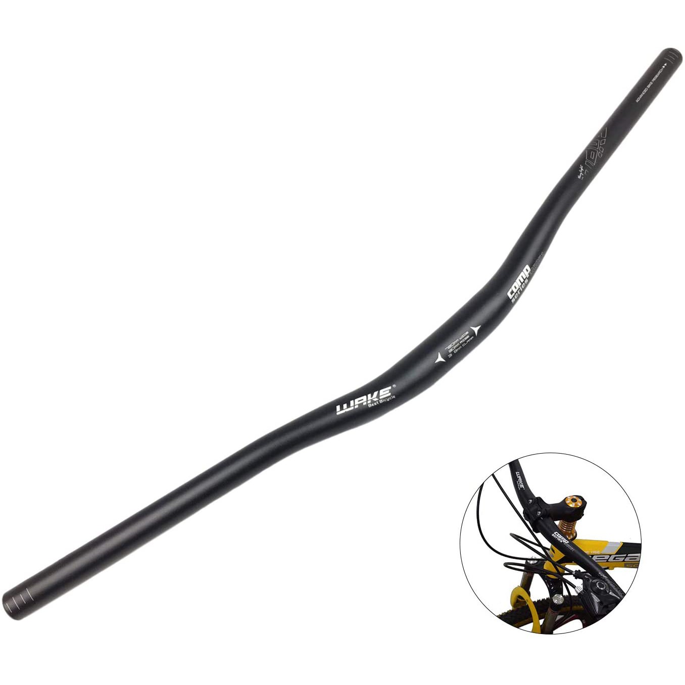Wake Mountain Bike Handlebar Aluminum Alloy Bicycle Riser Handlebar ...