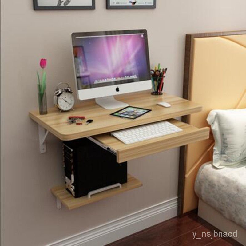 Wall Mounted Computer Desk With Keyboard Tray - Wall Design Ideas