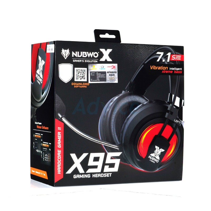 HEADSET (7.1) NUBWO-X X95 (Black) | Shopee Thailand