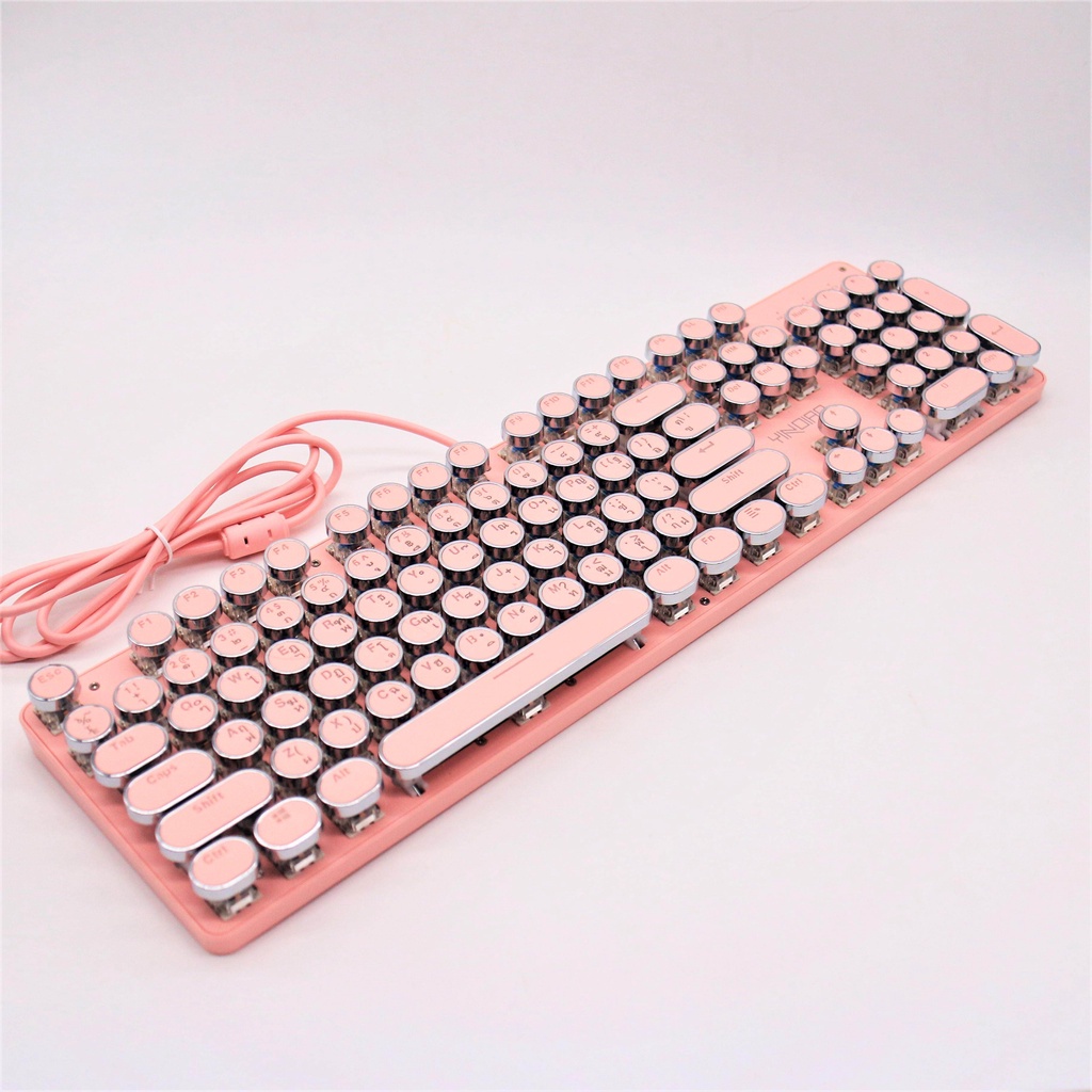 Pink Series]Thai/Eng คีย์บอร์ดเกมมิ่ง ZK-4 USB คีย์บอร์ด LED คีย์บอร์ด ...