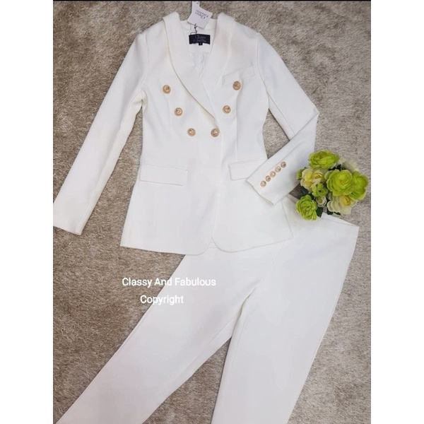 M10 S-XL Set ชุดเซ็ต เซต2ชิ้น เซตสูท ชุดสูทผู้หญิง เซตสูทขายาว ชุดเข้าเซต เซตสูทแฟชั่น ชุดออกงาน ...