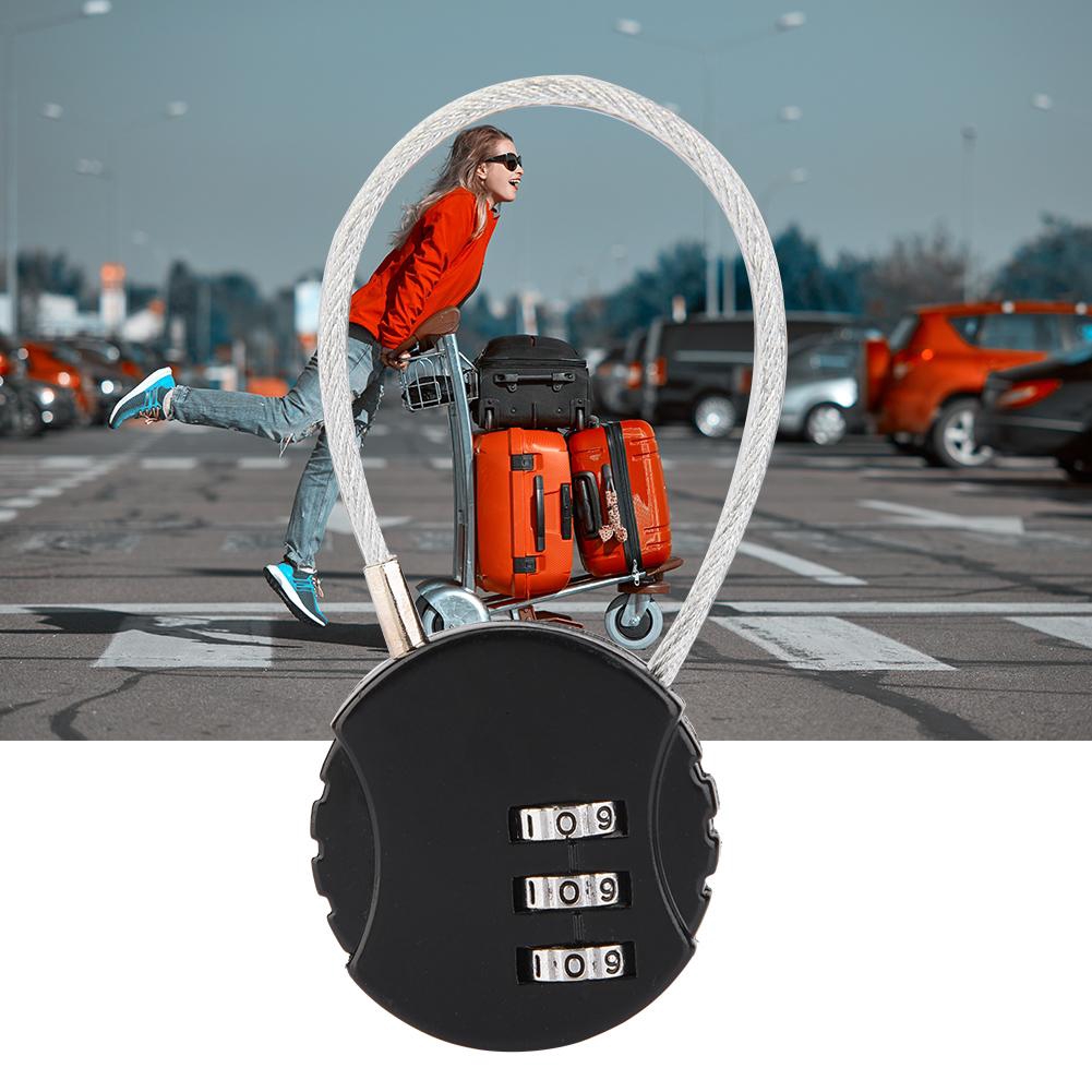 Travel Security U-Shaped Password Gym Padlock Coded Lock Club 5 Dial ...