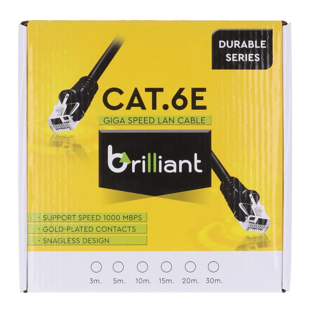 ลดพิเศษ CAT6e UTP Cable Brilliant - blacksize - ThaiPick