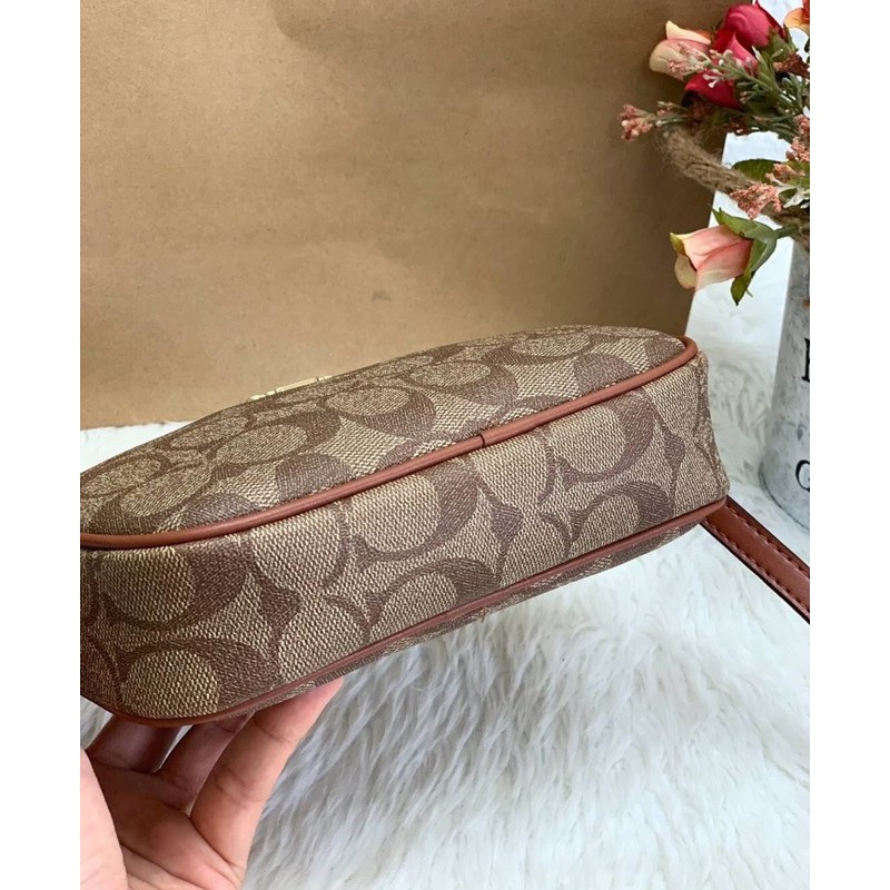 COACH 77996 SIGNATURE DOUBLE ZIP CROSSBODY POUCH - kohinataanna - ThaiPick