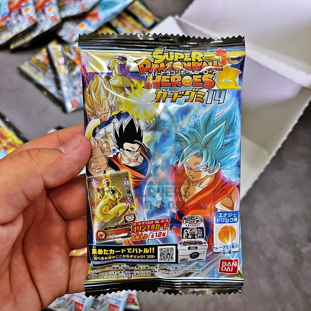 ของแท้แมวทองDragon Ball Super HERO Gummy (14) ขนมการ์ด หมดอายุ เดือน ...