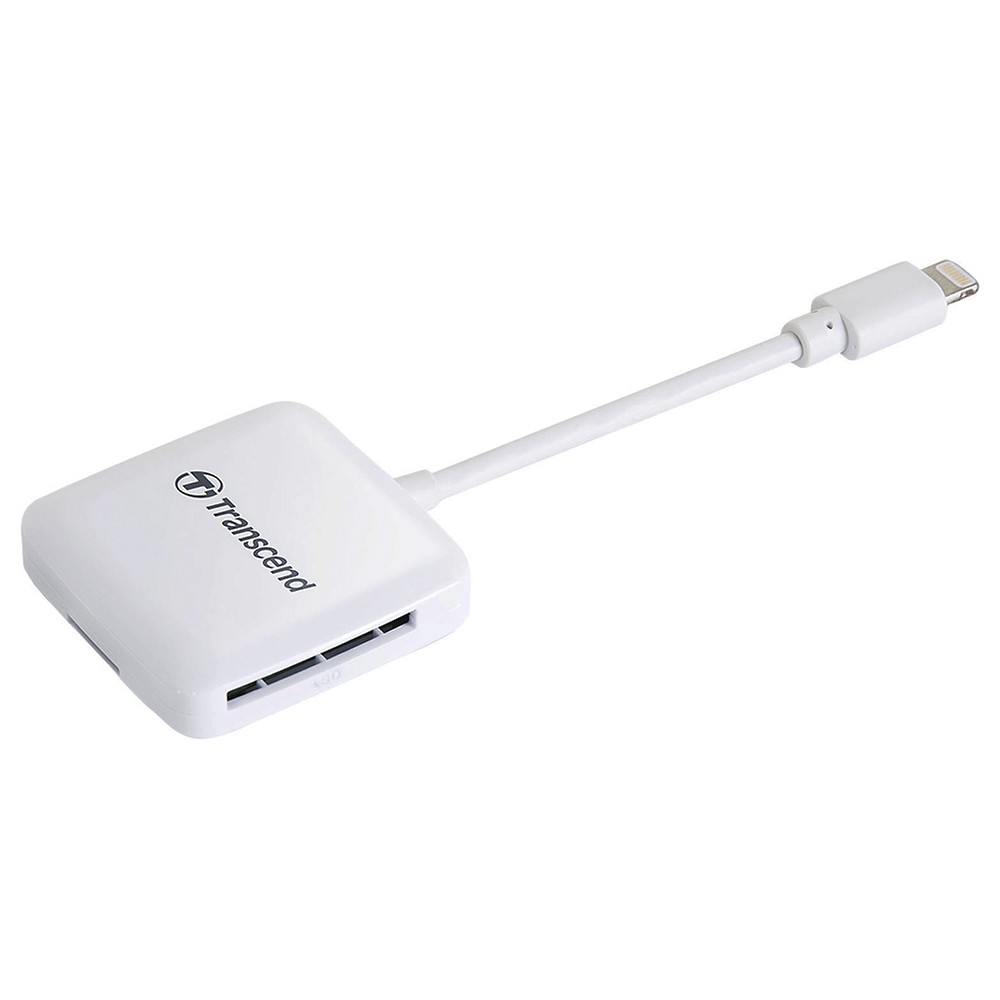 Transcend (TS-RDA2W) Lightning Card Reader Slot SDMicroSD for iPhone ...