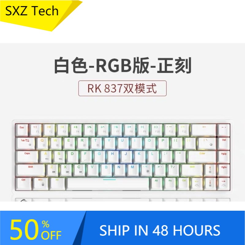 Royal Kludge RK837 RKG68 Mechanical Mini Wireless Keyboard With 60 ...