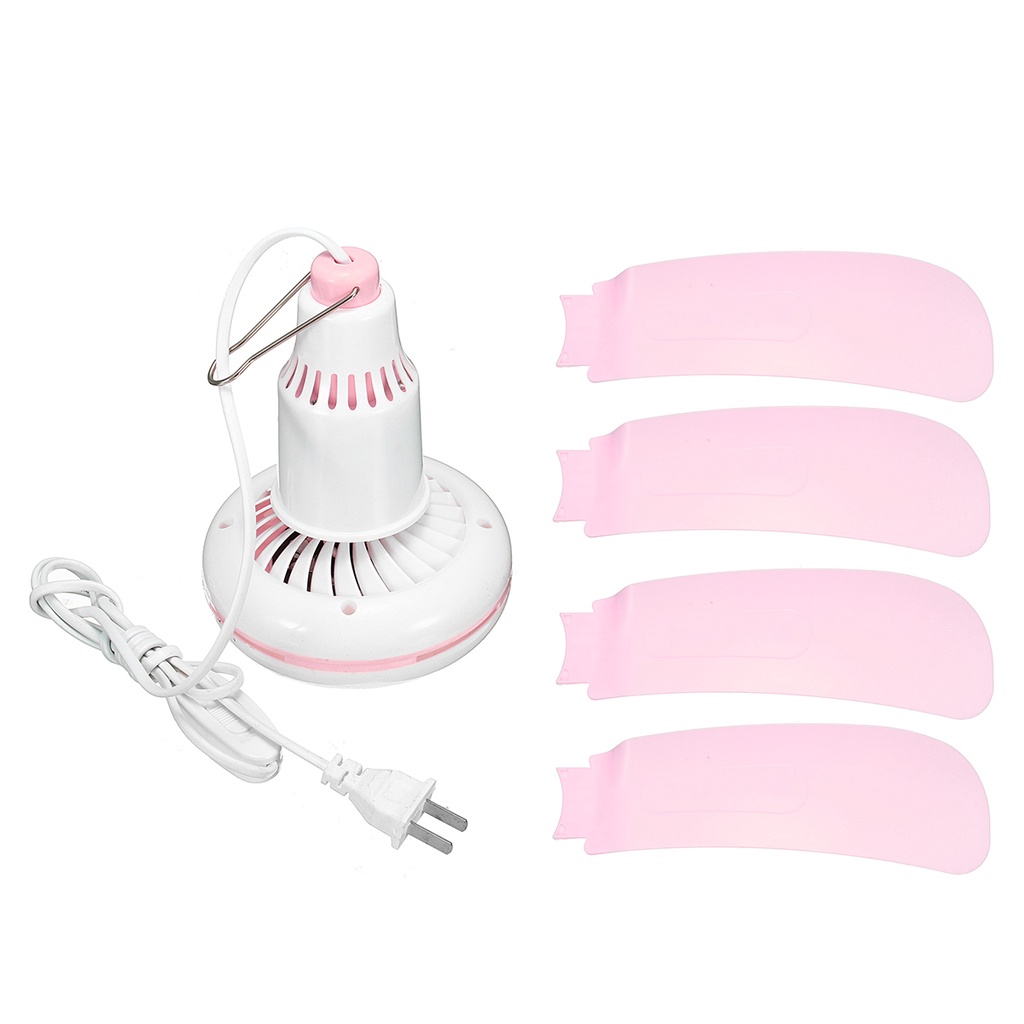 220V 15W Silent Plastic 4 Leaves Turn Mini breeze Ceiling Fan 60CM ...