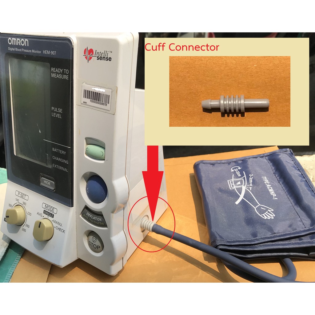 Cuff Connector อะไหล่เครื่องวัดความดัน NIBP Cuff Connector Cuff Air ...