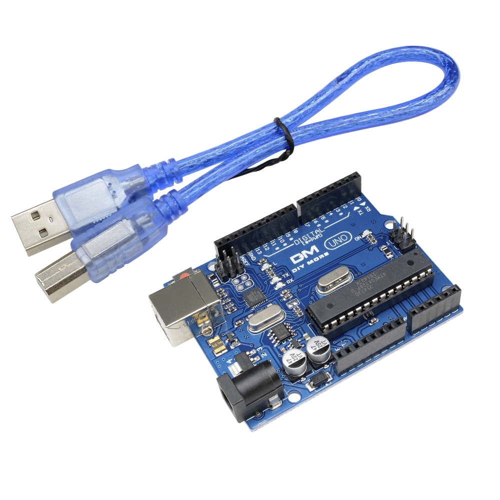 Diymore For Arduino R3 Atmega328p Atmega16u2 บอร์ดเข้ากันได้กับ For Arduino ด้วยสาย Usb Shopee