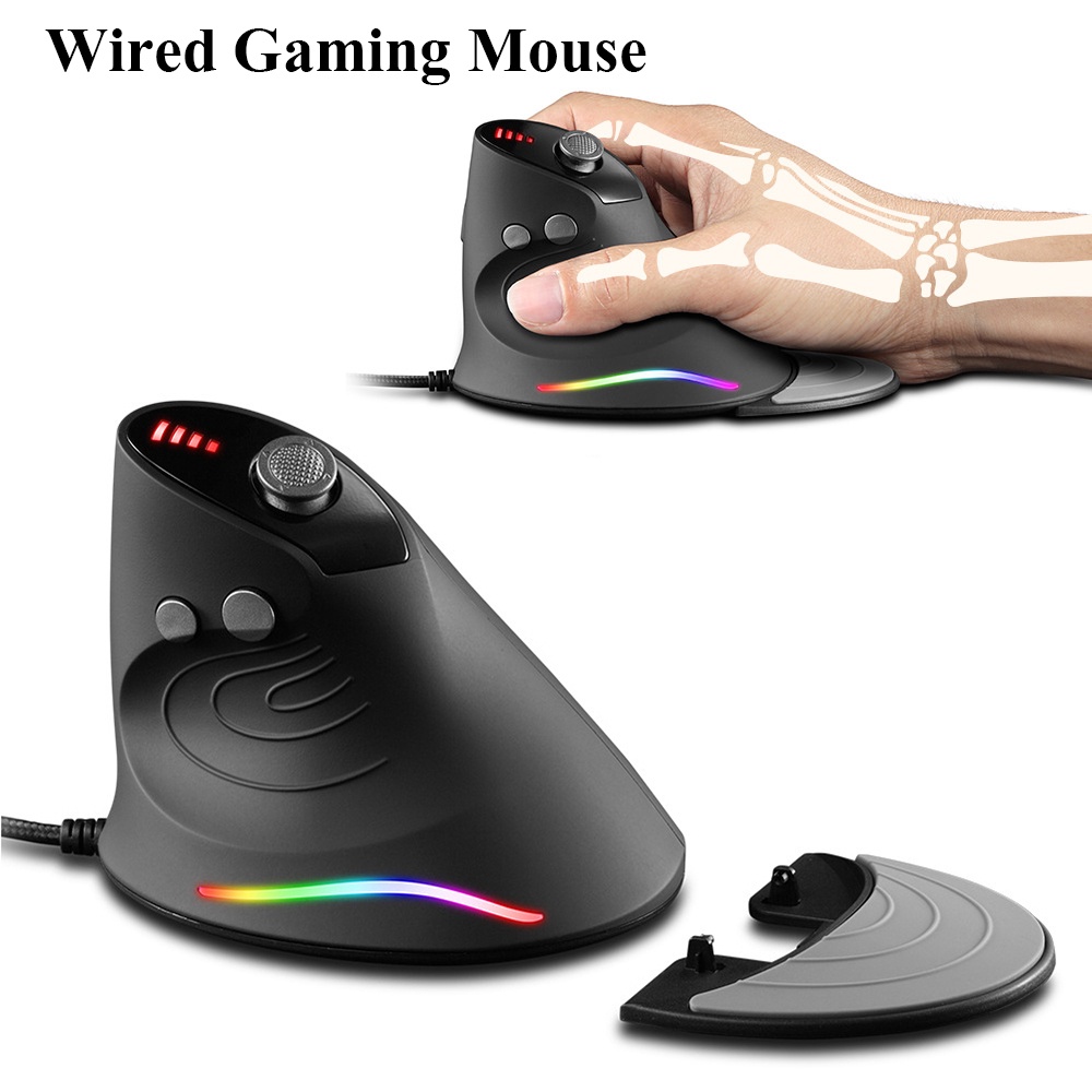 ZELOTES Gaming Mouse C-10 5 Modes 10000DPI Upright Optical RGB LED ...