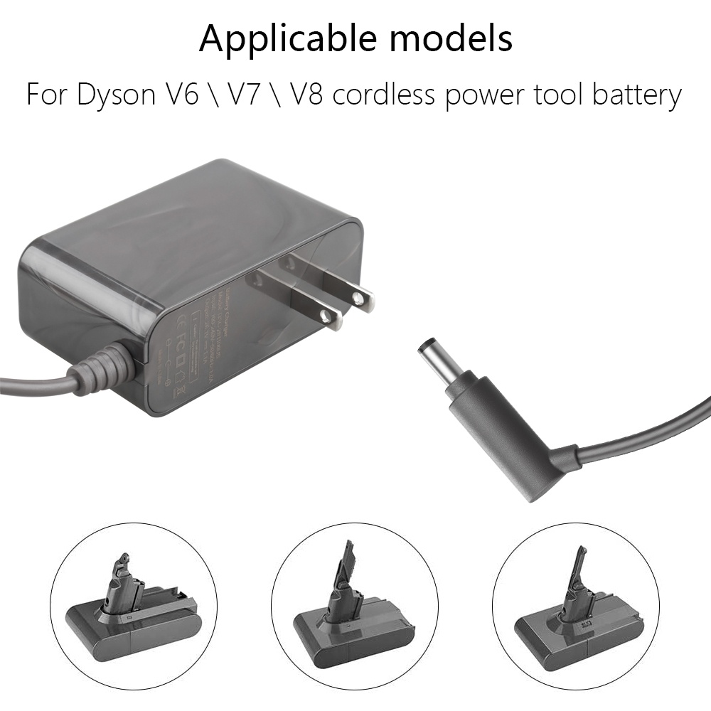 26.1V1.1A US EU plug Power Adapter Battery Charger For Dyson V8 V7 V6 ...