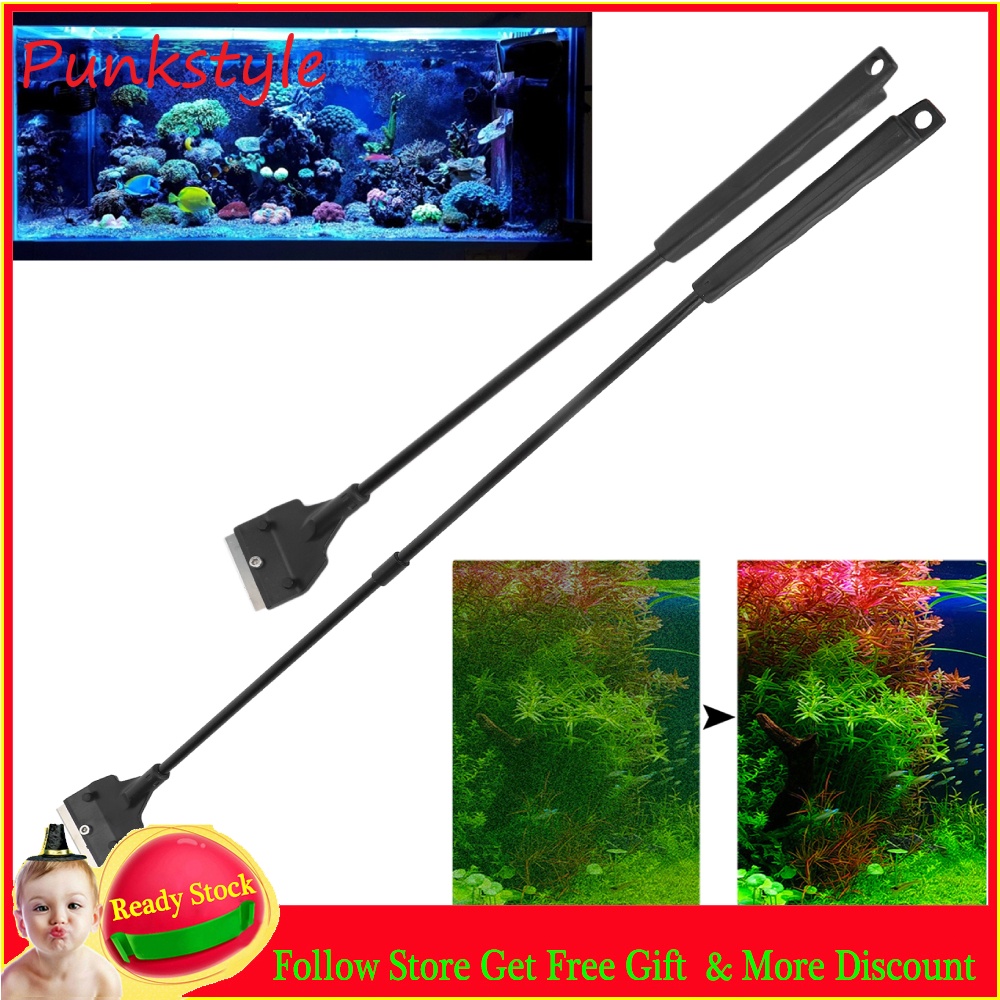 Punkstyle Fish Tank Algae Scraper Corner Handheld Universal Moss ...