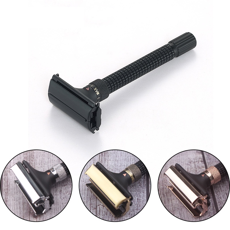 YINTAL Adjustable Butterfly Open Double Edge Safety Razor 3 Colors ...
