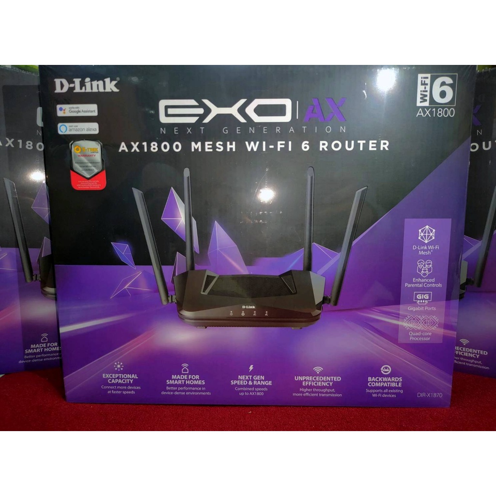 (ประกัน LT) D-Link EXO DIR-X1560 AX1500 X1870 AX1800 Wifi 6 Smart ...