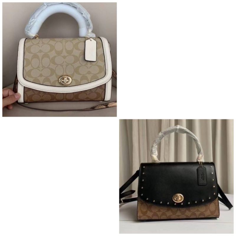 Coach TILLY TOP HANDLE SATCHEL WITH SIGNATURE CANVAS | Shopee Thailand