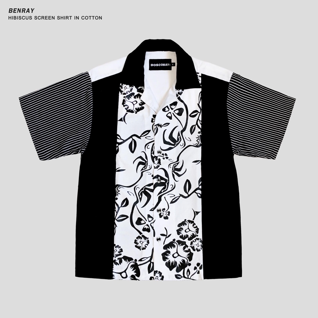 BOSCOBAY hibiscus screen shirt in cotton BENRAY - boscobay.club - ThaiPick
