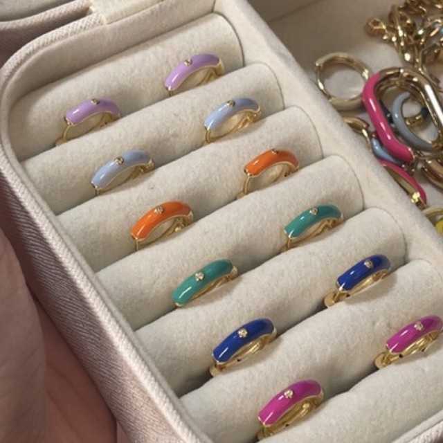 Power ranger earrings hoop earrings - timi.closet - ThaiPick