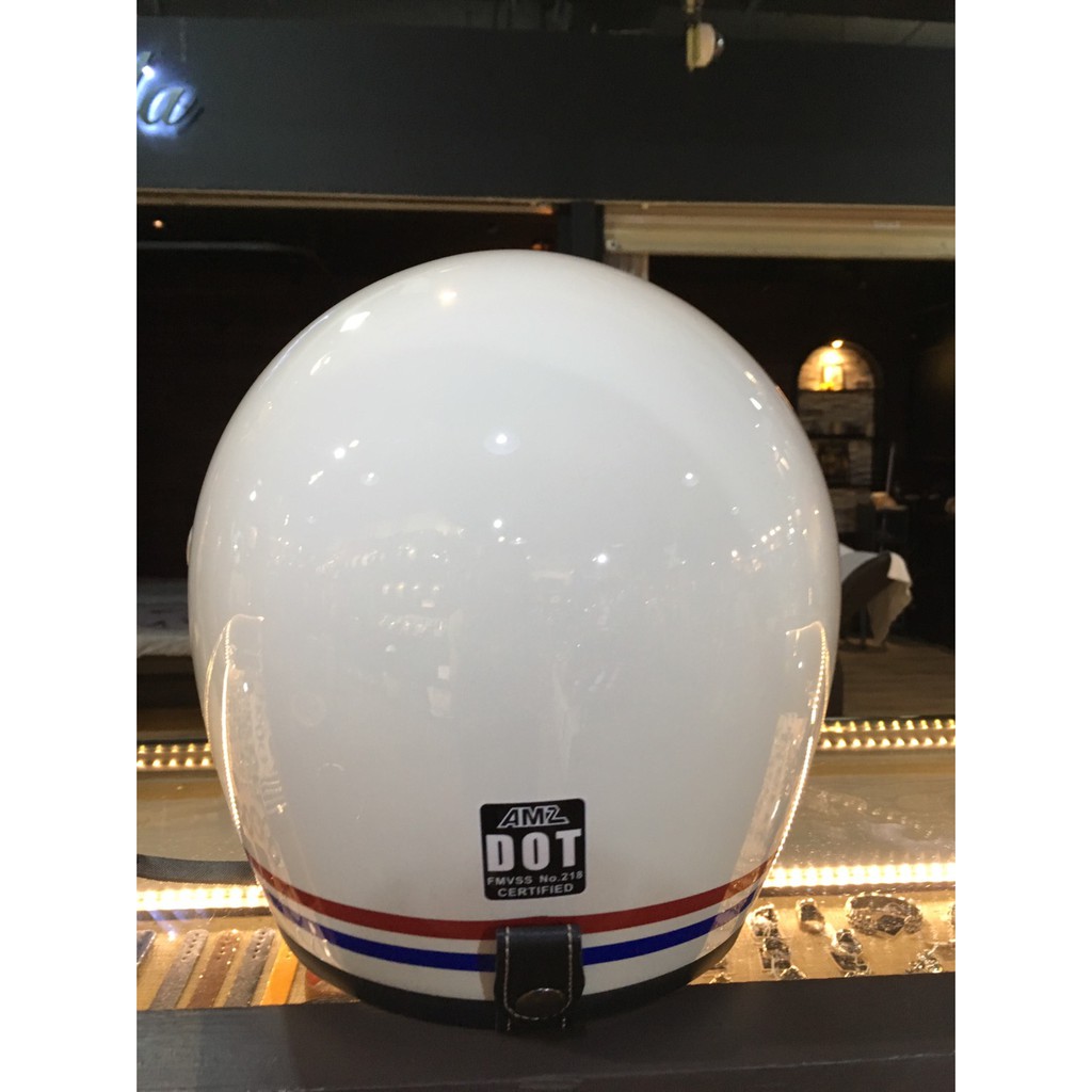 หมวกกันน๊อคเต็มใบ ทรงvintage ยี่ห้อ AMZ แบรนด์นำเข้าจากอเมริกา รุ่น ...