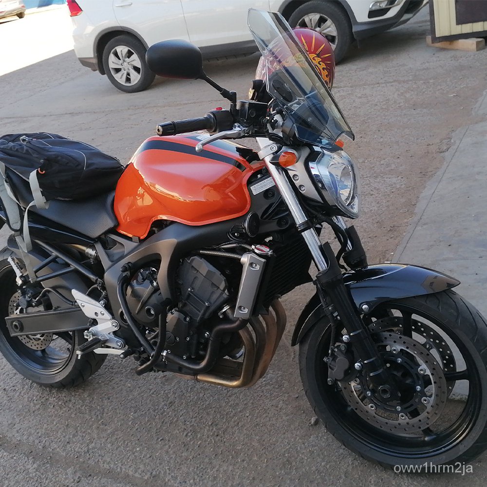 For YAMAHA FZ1 FZ6 FZ8 XJ6 Universal Motorcycle Windscreen Windshield ...