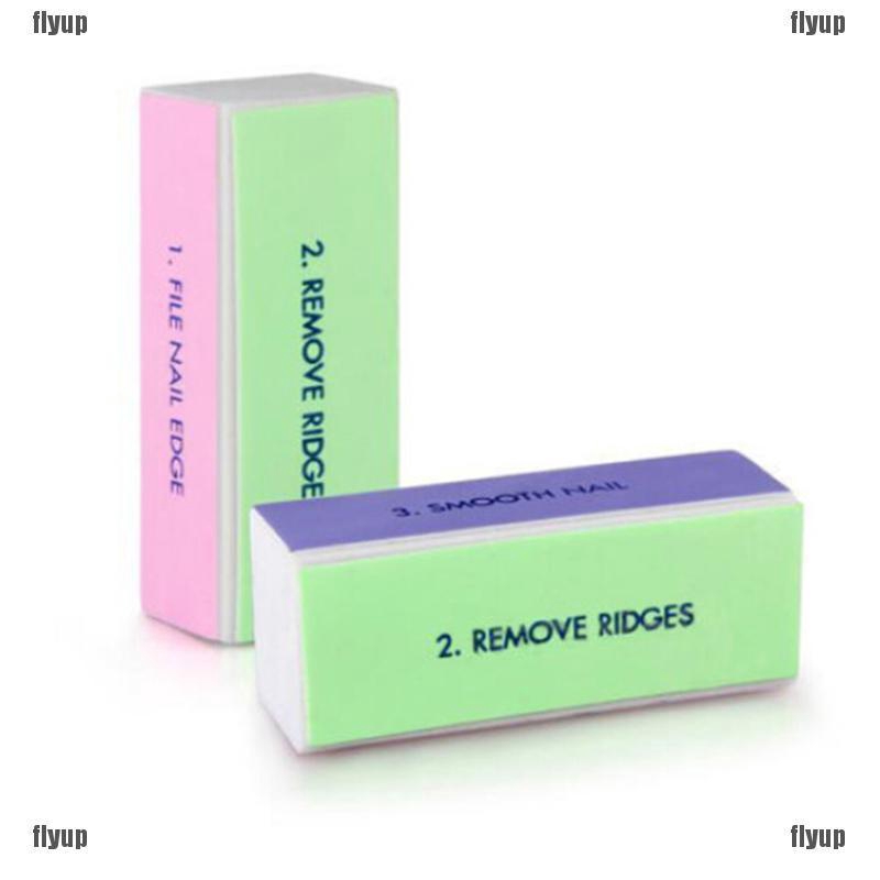 2 5 10 Pcs Nail Art Manicure 4 Way Shiner Buffer Buffing Block Sanding ...